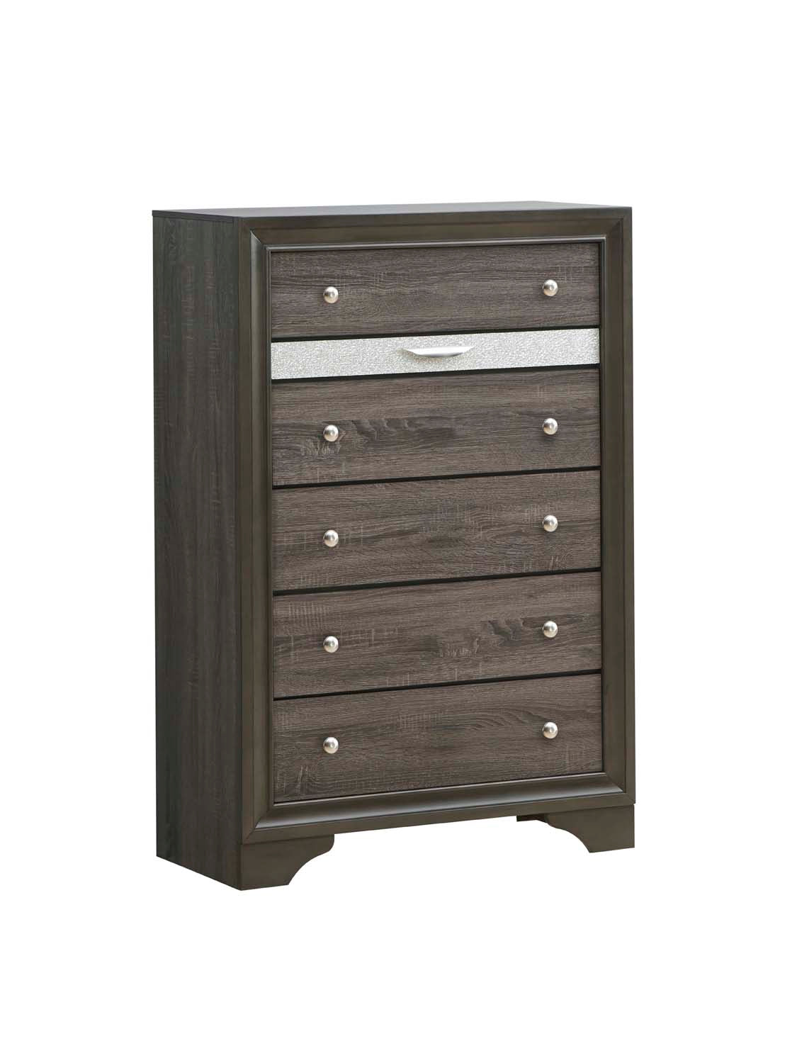 Madrid 6-Drawers Chest, Gray