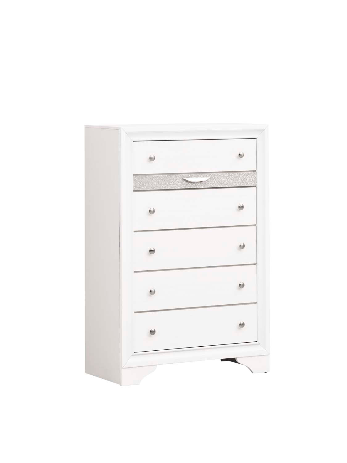 Madrid 6-Drawers Chest, White