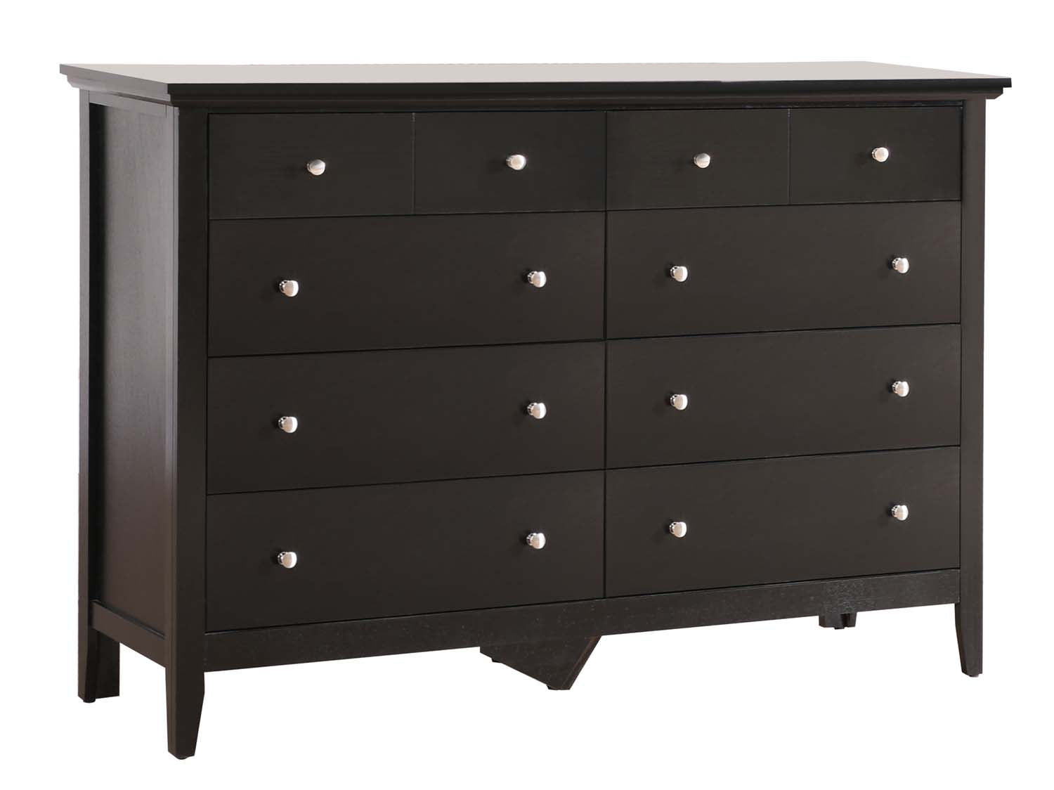 Hammond 8-Drawers Dresser, Black
